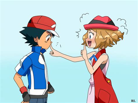 Ash Meets Serena Again By Spartandragon12 On Deviantart