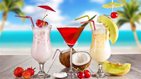 🔥 Free Download Tropical Cocktail Beach Drink Hdq Wallpaper By
