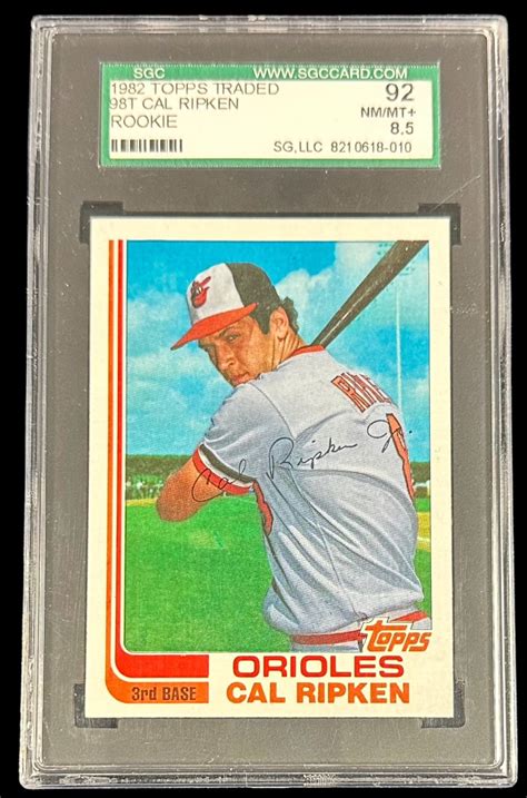 1982 Topps Traded Cal Ripken Jr Rookie 98t Sgc 85 Myslabs