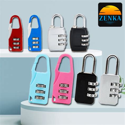 젠카 3열 다이얼 자물쇠 비밀번호 잠금 장치 번호키 미니 자커 자물통 캐비넷 사물함 서랍 우동방구
