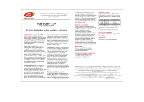 Prospect Sirop Bebe Biosept A19 Pdf
