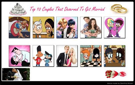 Top 10 Couples Deserves To Get Married By Marjulsansil On Deviantart