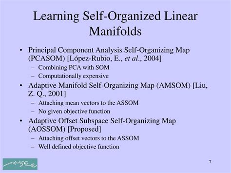 Ppt Adaptive Offset Subspace Self Organizing Map With An Application