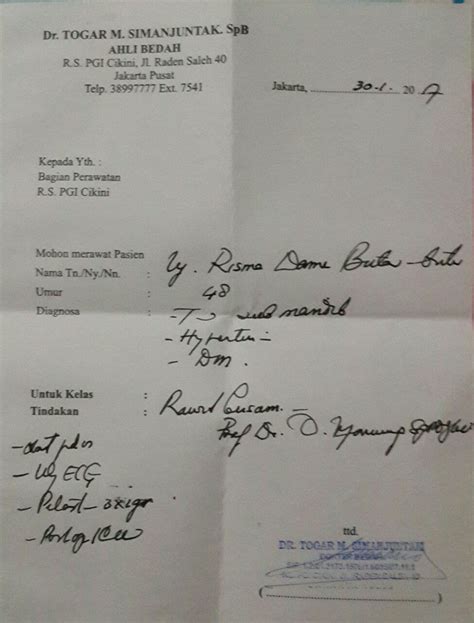 Detail Surat Resep Dokter Koleksi Nomer 43