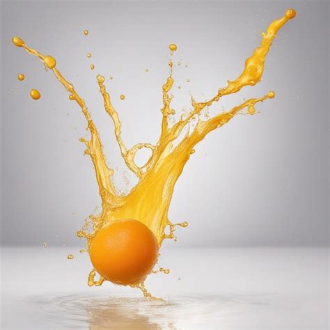 Premium Photo Orange Splash