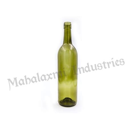 750 Ml Olive Green Wine Glass Bottle At Rs 18piece Industrial Area