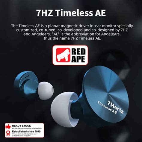 7hz Timeless Ae 142mm Planar In Ear Monitors Iems Upgraded For Bass
