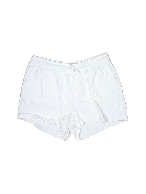 Fresh Produce 100 Cotton Solid White Shorts Size Xl 73 Off Thredup