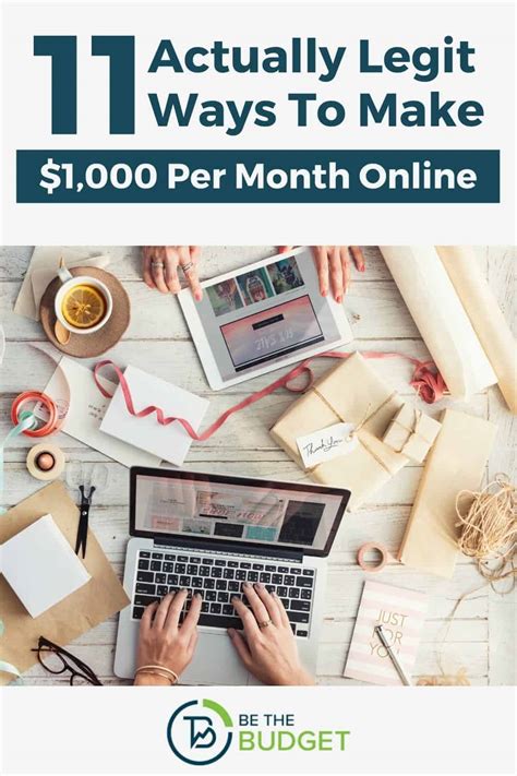 11 Realistic Ways To Make 1000 Per Month Online Be The Budget