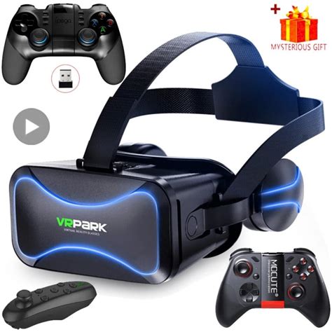 虛擬實境 3d Vr 眼鏡耳機智慧型手機護目鏡安全帽裝置鏡頭智慧型手機 Viar 耳機適用於 Iphone Android 遊戲 豐盛數碼電器