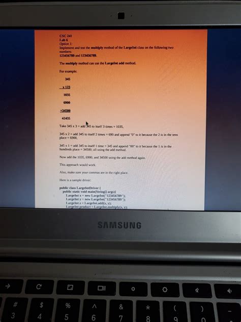csc 241 lab 6 option 1 implement and test the