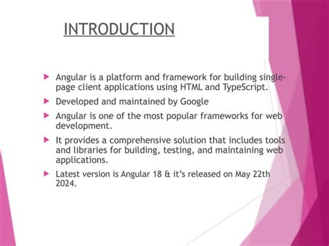 angular 18 course for begineers and experienced pptx