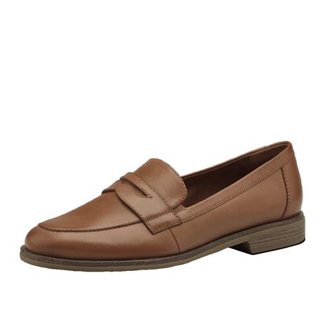 Tamaris Loafers Cognac Med Flotte Detaljer Damkjær Sko