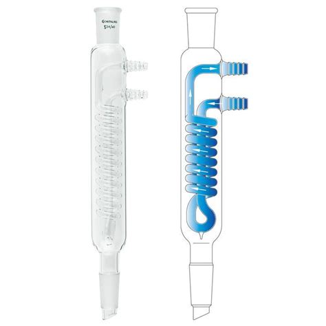 Condenser Reflux 300mm 24 40 Joint 125mm Coil Length Each