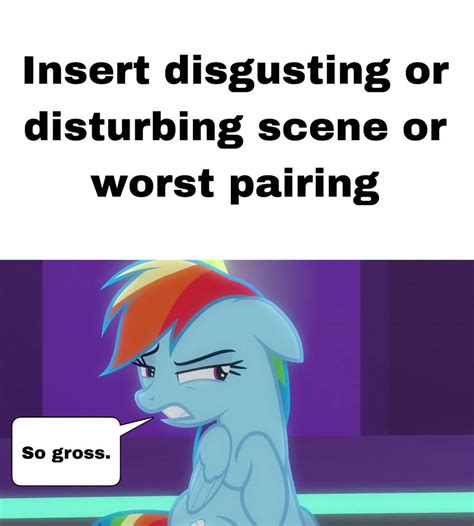 Rainbow Dash Disgusted At What By Geononnyjenny On Deviantart