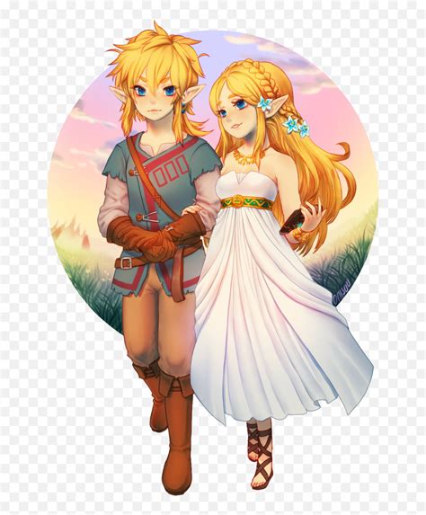 Princess Zelda And Link Kissing
