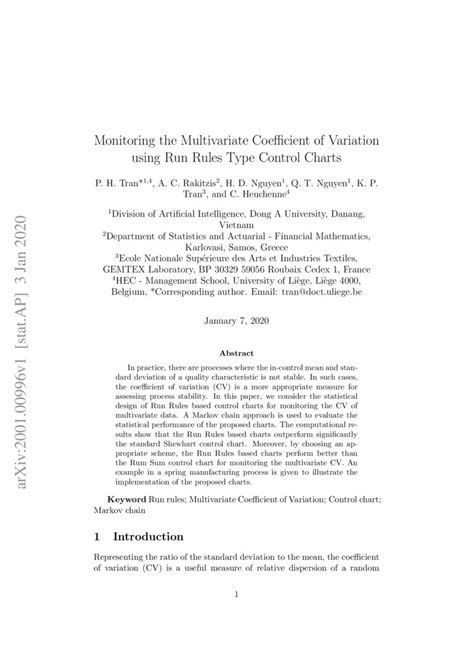 Monitoring The Multivariate Coefficient Of Variation Using Run Rules
