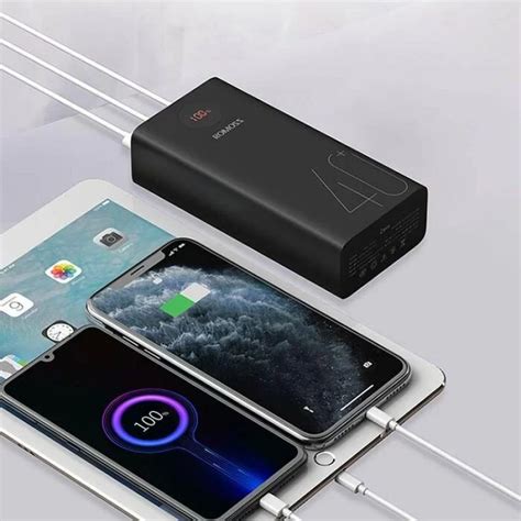 Повербанк Romoss PEA40 40000mAh 18W із швидким зарядом Quick Charge 3 0