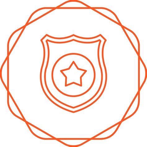 Police Shield Vector Icon 22497336 Vector Art At Vecteezy