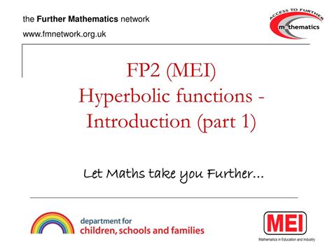 PPT FP MEI Hyperbolic Functions Introduction Part PowerPoint Presentation ID
