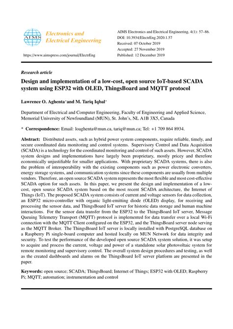 Pdf Design And Implementation Of A Low Cost Open Source Iot Based