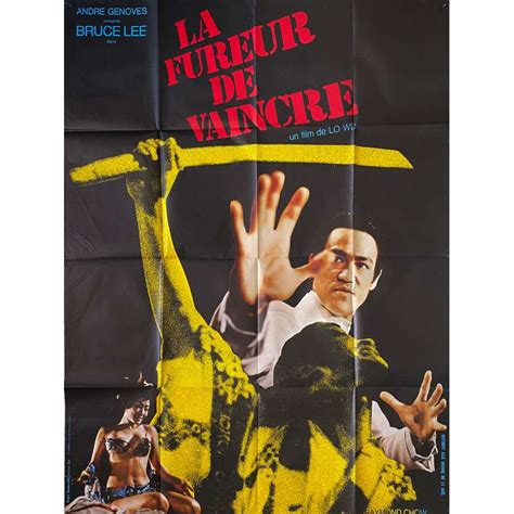 Affiche de cinéma française de LA FUREUR DE VAINCRE x cm