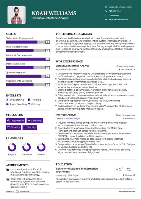 10 Interface Analyst Resume Samples And Templates For 2025