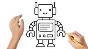 sencillos pasos para aprender cómo dibujar un robot desde cero ME GUSTA INTERNET