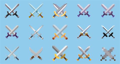 Minecraft Swords Crossed