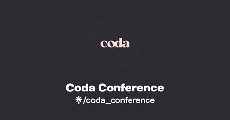 Coda Conference Instagram Linktree