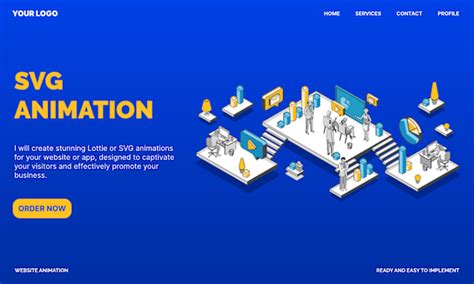 make svg animation with js gsap for web by flex dev fiverr