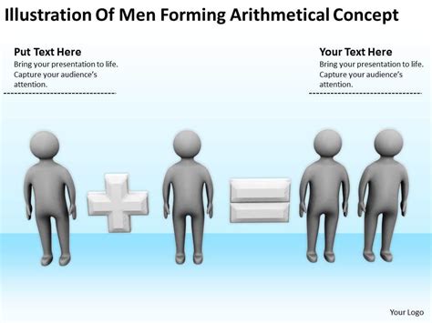 Illustration Of Men Forming Arithmetical Concept Ppt Graphics Icons