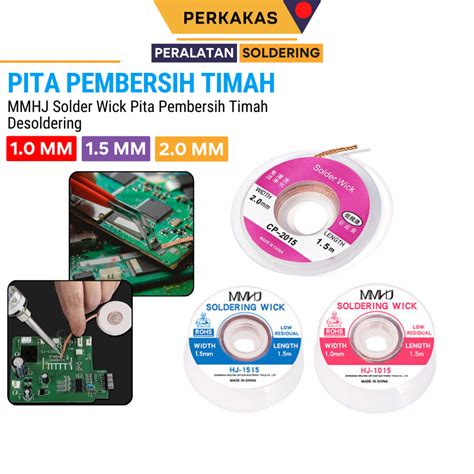 Jual Solder Wick Pita Tembaga Murni Pembersih Timah Desoldering Sisa