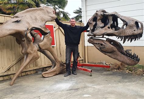 [self] work in progress 3d printing a full scale t rex skeleton i