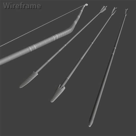 Assyrian Bow Arrows 3d Model 15 Max Obj Fbx Free3d