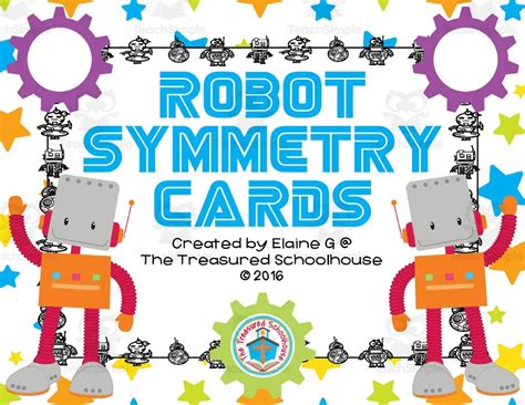 Robot Symmetry Cards By Teach Simple