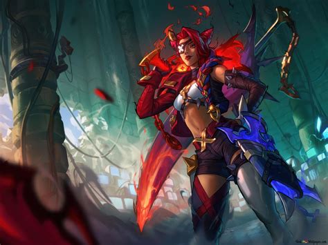 Soul Fighter Samira League Of Legends Lol 4k Wallpaper Download