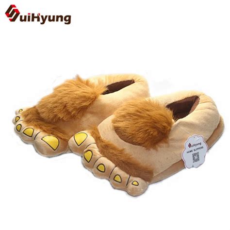 Furry Adventure Warm Slippers Fashion Big Hairy Unisex Savage Monster