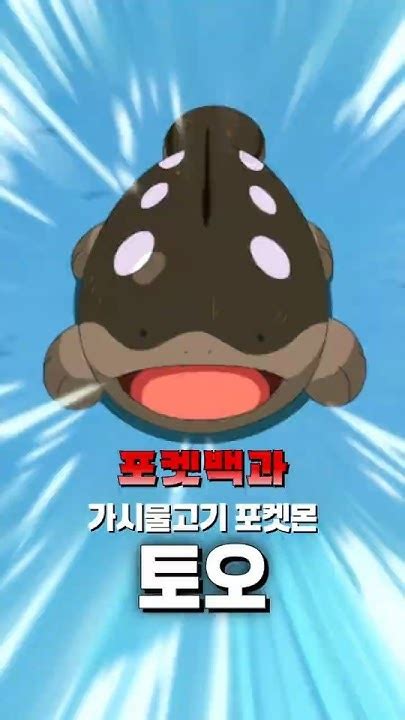 [포켓백과] 가시물고기 포켓몬 토오 편 Youtube