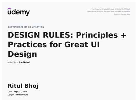 Udemy Course On Design Rules And Best Practices Ritul Bhoj Posted On The Topic Linkedin