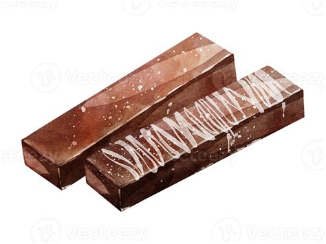 Dark Chocolate Watercolor 32499129 Png
