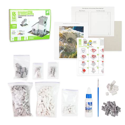 Будівельний набір для творчості Башта Майстра з міні цеглинок Купити в Києві та Україні