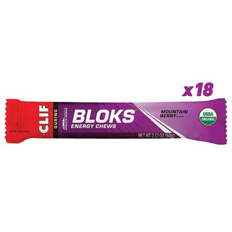 클리프 Bloks 블록 에너지 츄 마운틴 베리 60g 18개입 1박스 에누리 가격비교