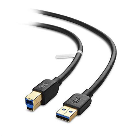 Black Cable Matters Short Usb Cable Usb Cable Usb A To B Cable In Black Ft