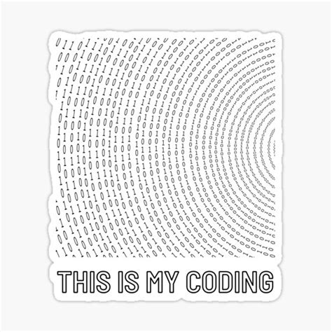 Computer Science Programmer Udp Joke This Is My Coding Sticker For Sale By Raefnageh Redbubble