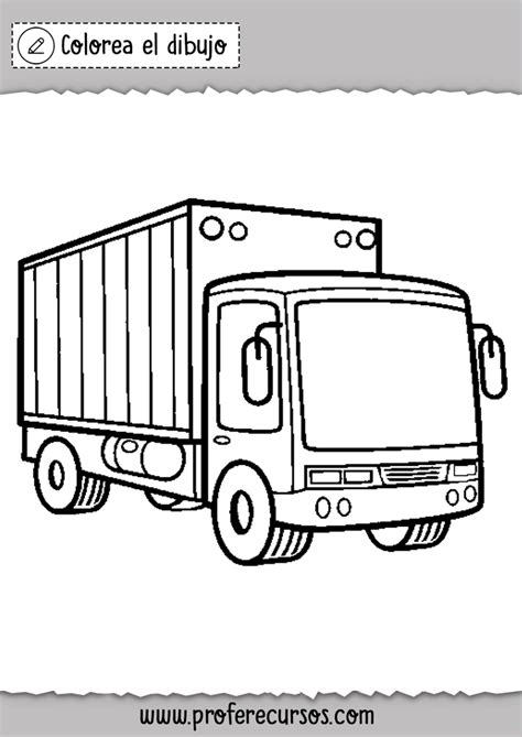 Camion Para Colorear