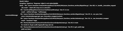 Cisco Secure Endpoint Api Call Fails · Issue 3362 · Azureazure