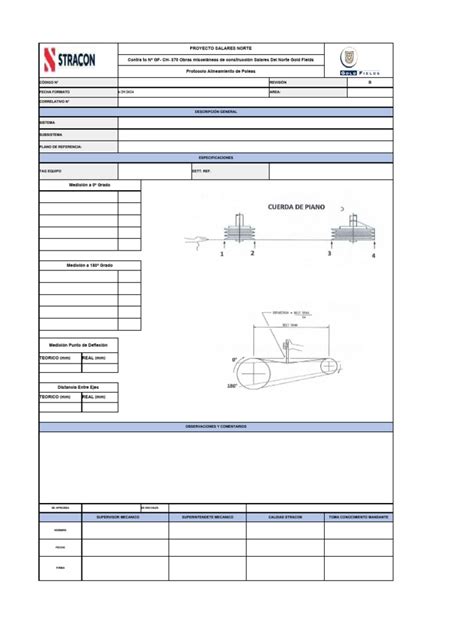 Protocolo Alineamiento De Poleas Rev B Pdf