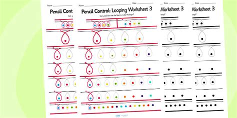 Pencil Control Looping Worksheet 3 Teacher Made Twinkl Pencil Control Looping Worksheet 3 Teacher Made Twinkl