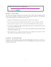 Data Structures Problems Applications In Algorithms Course Hero